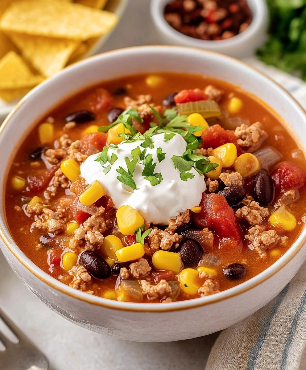Easy Taco Soup Recipe - Recipe Flash