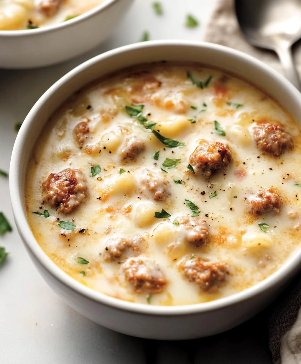 Creamy Italian Sausage Soup Recipe - Recipe Flash