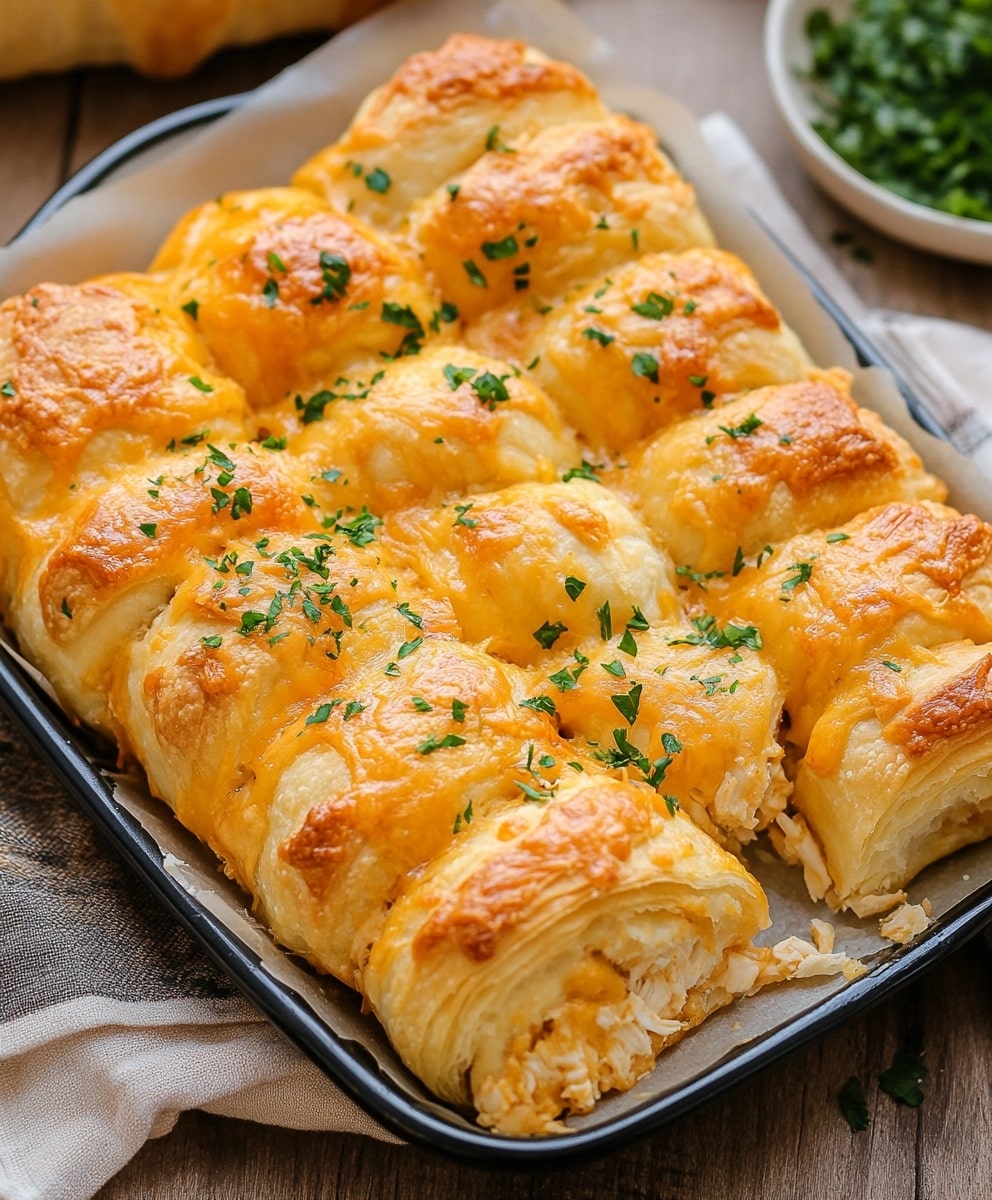 Cheesy Chicken Crescent Rolls Recipe - Recipe Flash