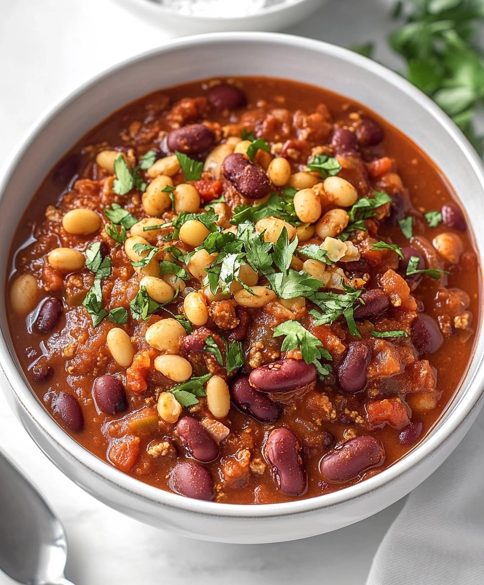 Three Bean Chili Recipe - Recipe Flash