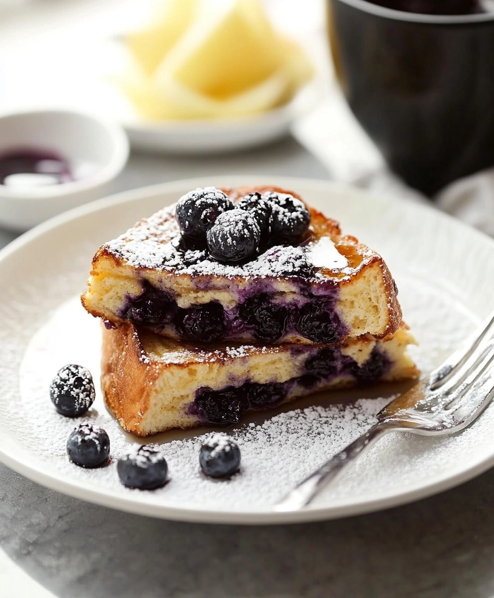 Blueberry Stuffed French Toast Recipe - Recipe Flash