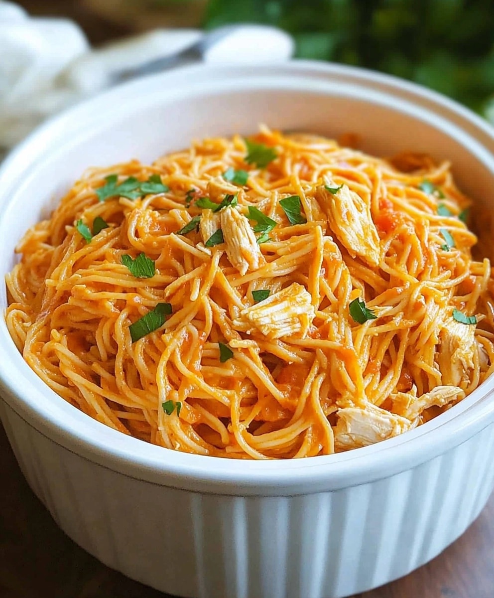 Easy Crockpot Chicken Spaghetti Recipe - Recipe Flash