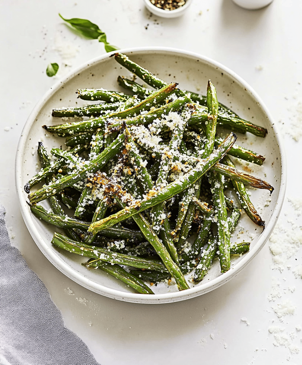 Roasted Parmesan Green Beans Recipe - Recipe Flash