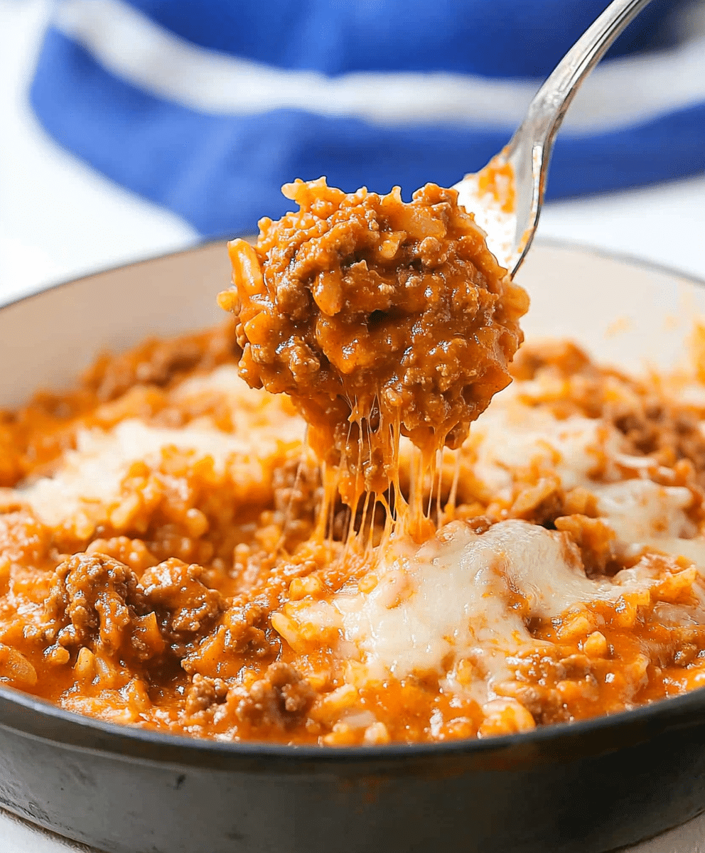 One Pot Sloppy Joe Ground Beef And Rice Recipe - Recipe Flash