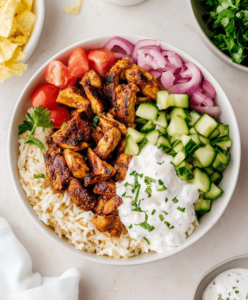Chicken Gyro Bowls Recipe - Recipe Flash