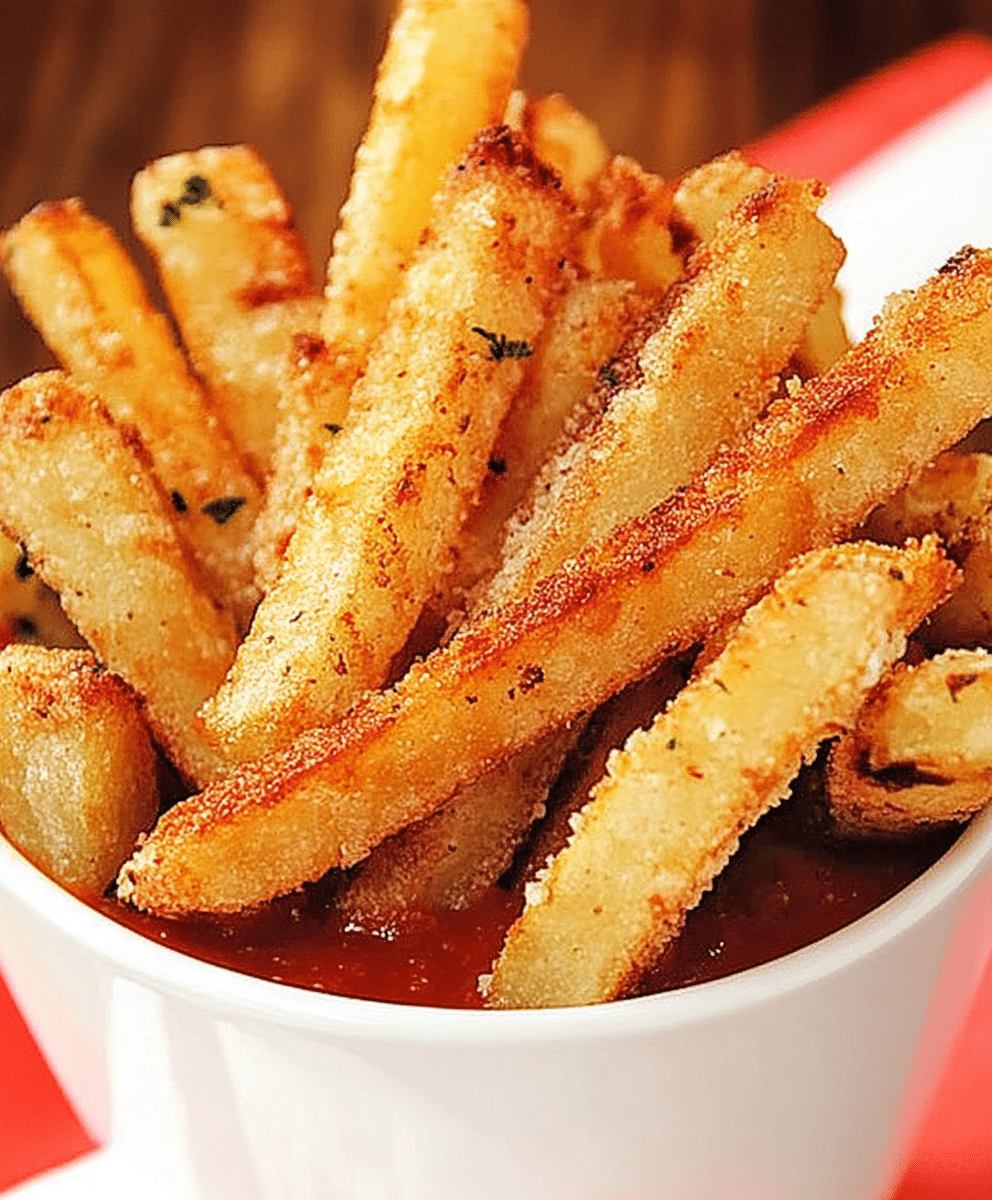 Garlic Parmesan Baked Steak Fries Recipe - Recipe Flash