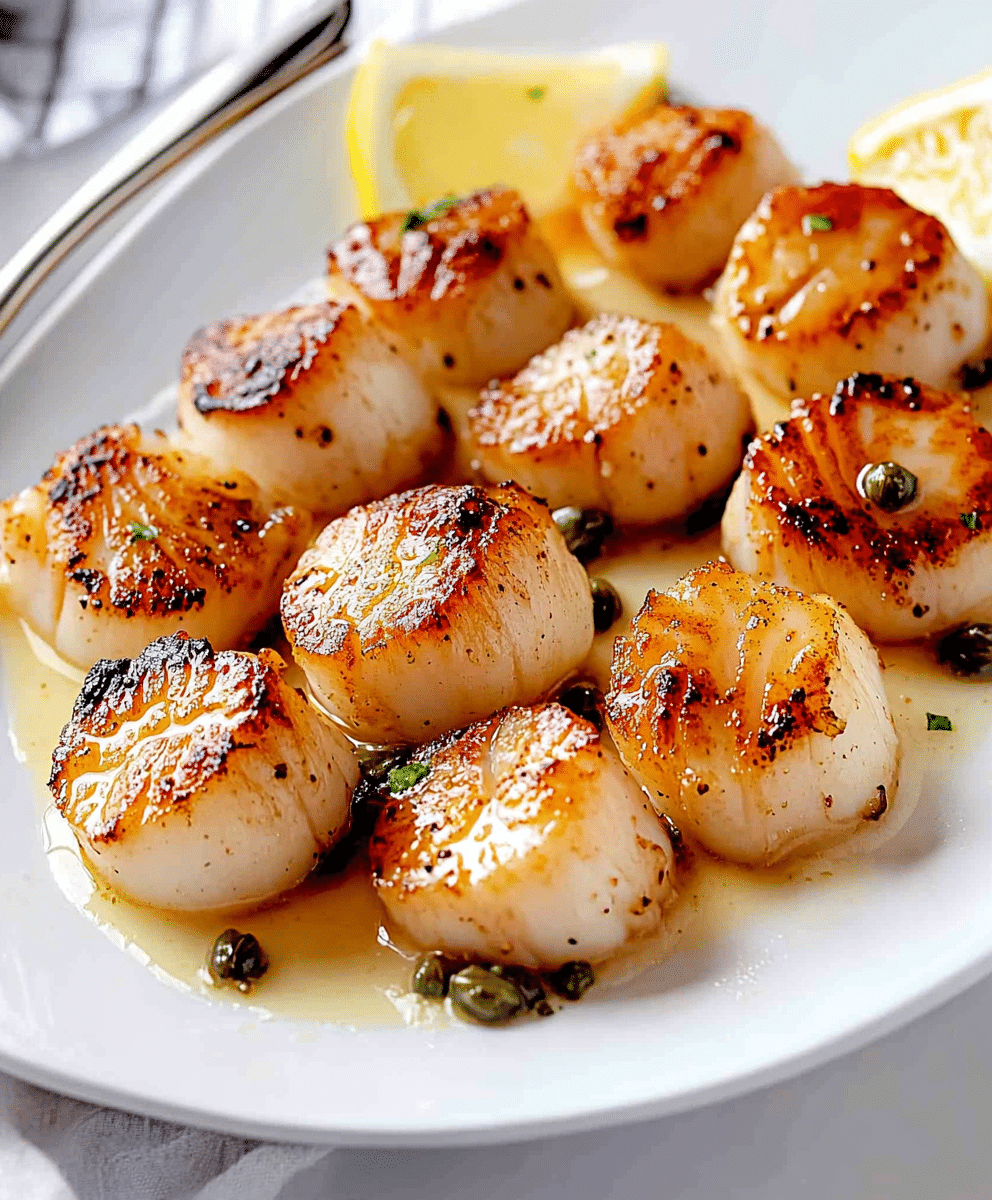 Pan Seared Scallops With Lemon Caper Sauce Recipe - Recipe Flash