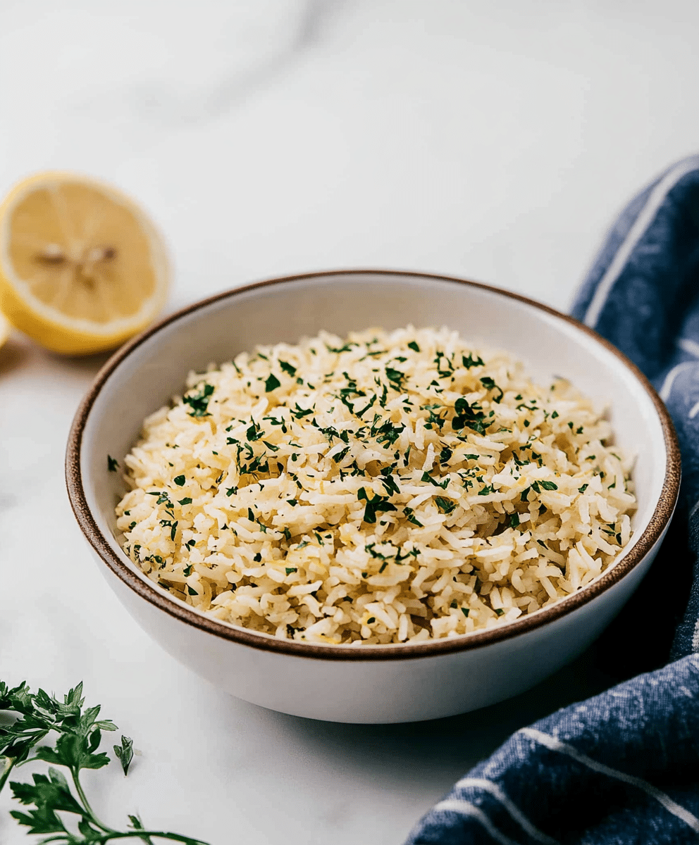 Greek Lemon Rice Recipe - Recipe Flash