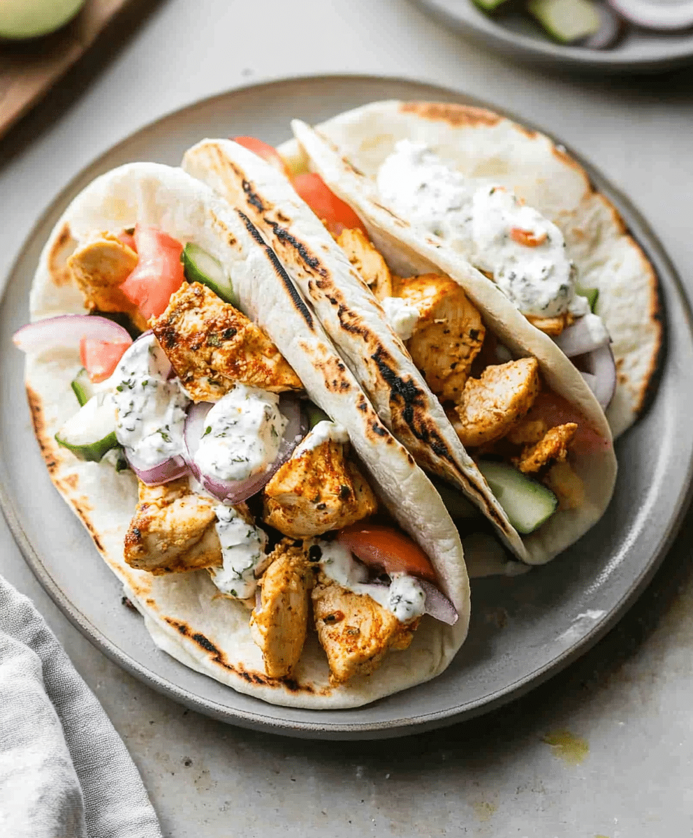 Greek Chicken Gyros Recipe - Recipe Flash