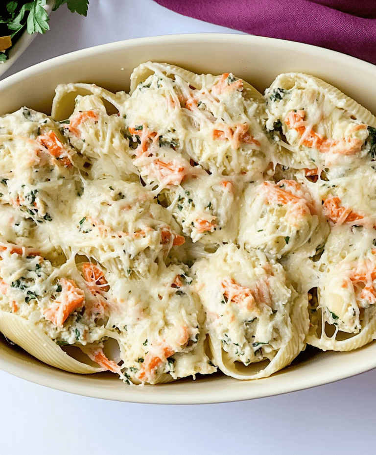 Creamy Seafood Stuffed Shells Recipe - Recipe Flash