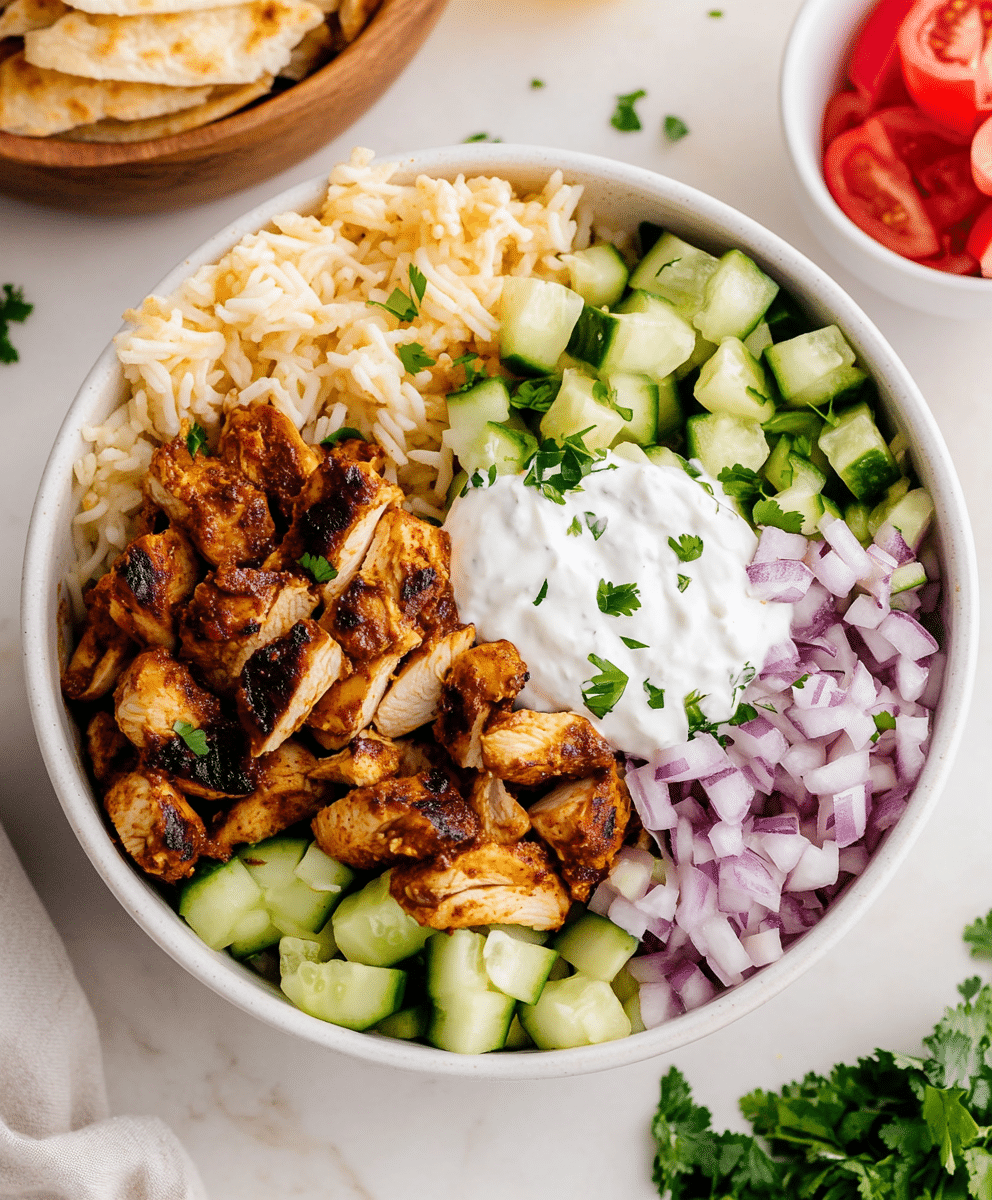 Chicken Gyro Bowls Recipe - Recipe Flash