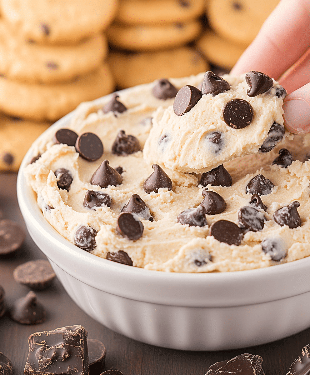 Chocolate Chip Cookie Dough Dip Recipe - Recipe Flash