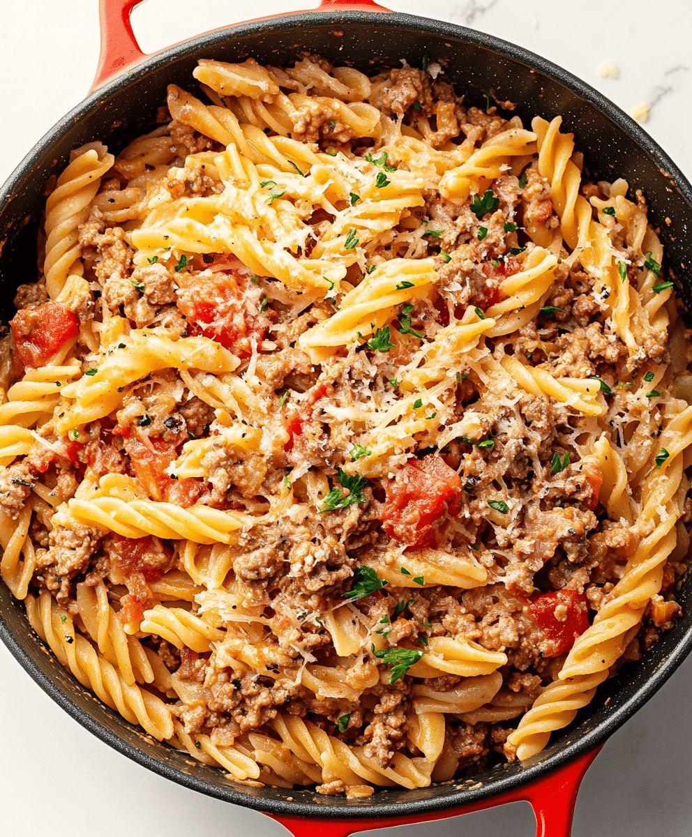 Ground Beef Pasta Recipe - Recipe Flash