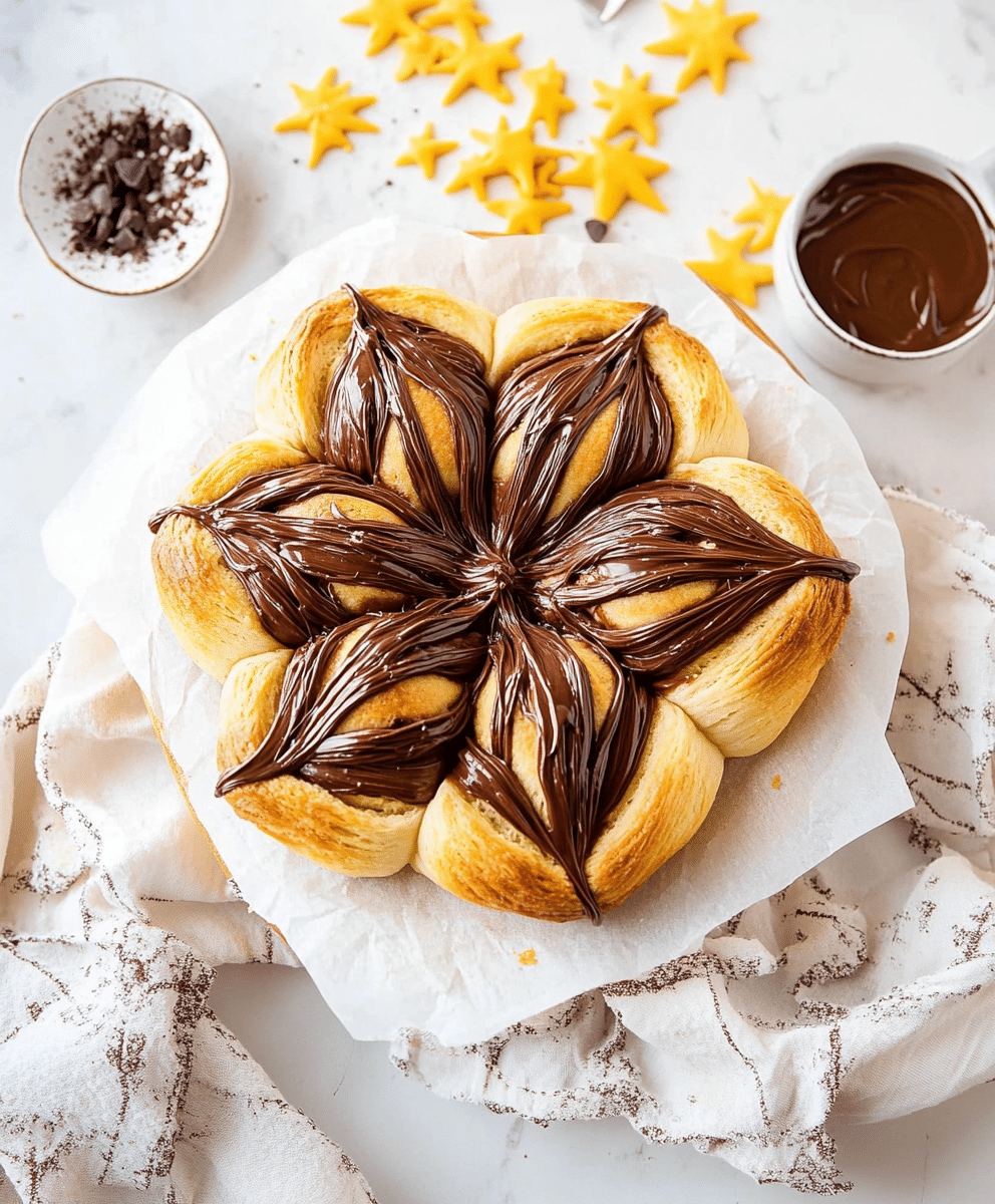 Nutella Star Bread Recipe - Recipe Flash
