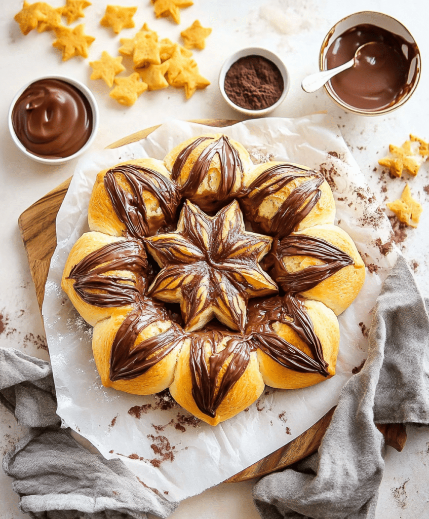 Nutella Star Bread Recipe - Recipe Flash