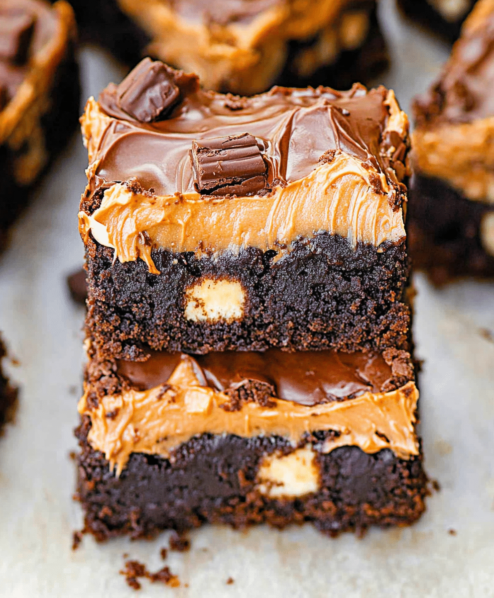 Outrageous Snickers Brownies Recipe - Recipe Flash