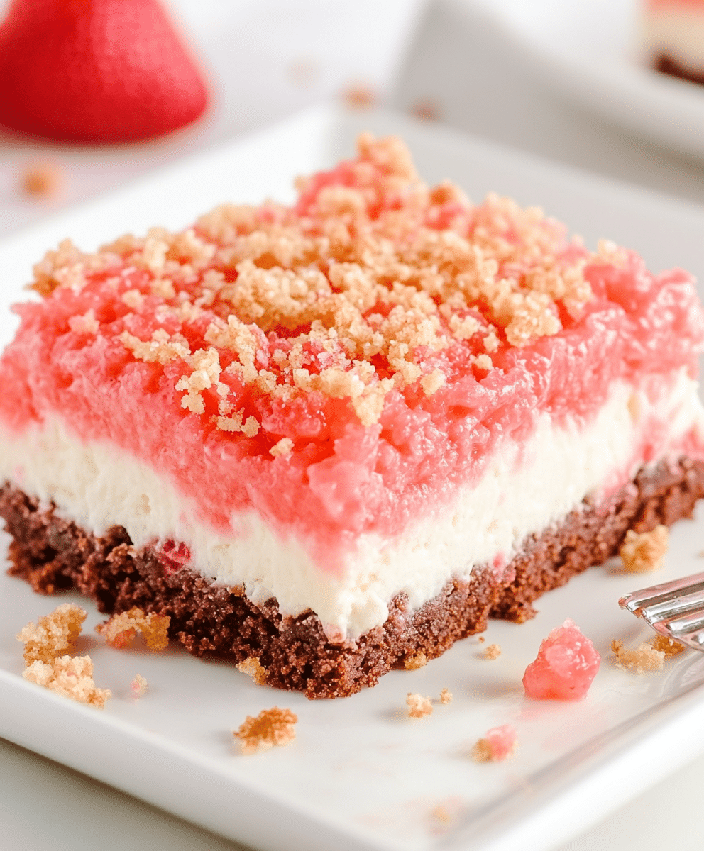 Strawberry Crunch Brownies Recipe - Recipe Flash