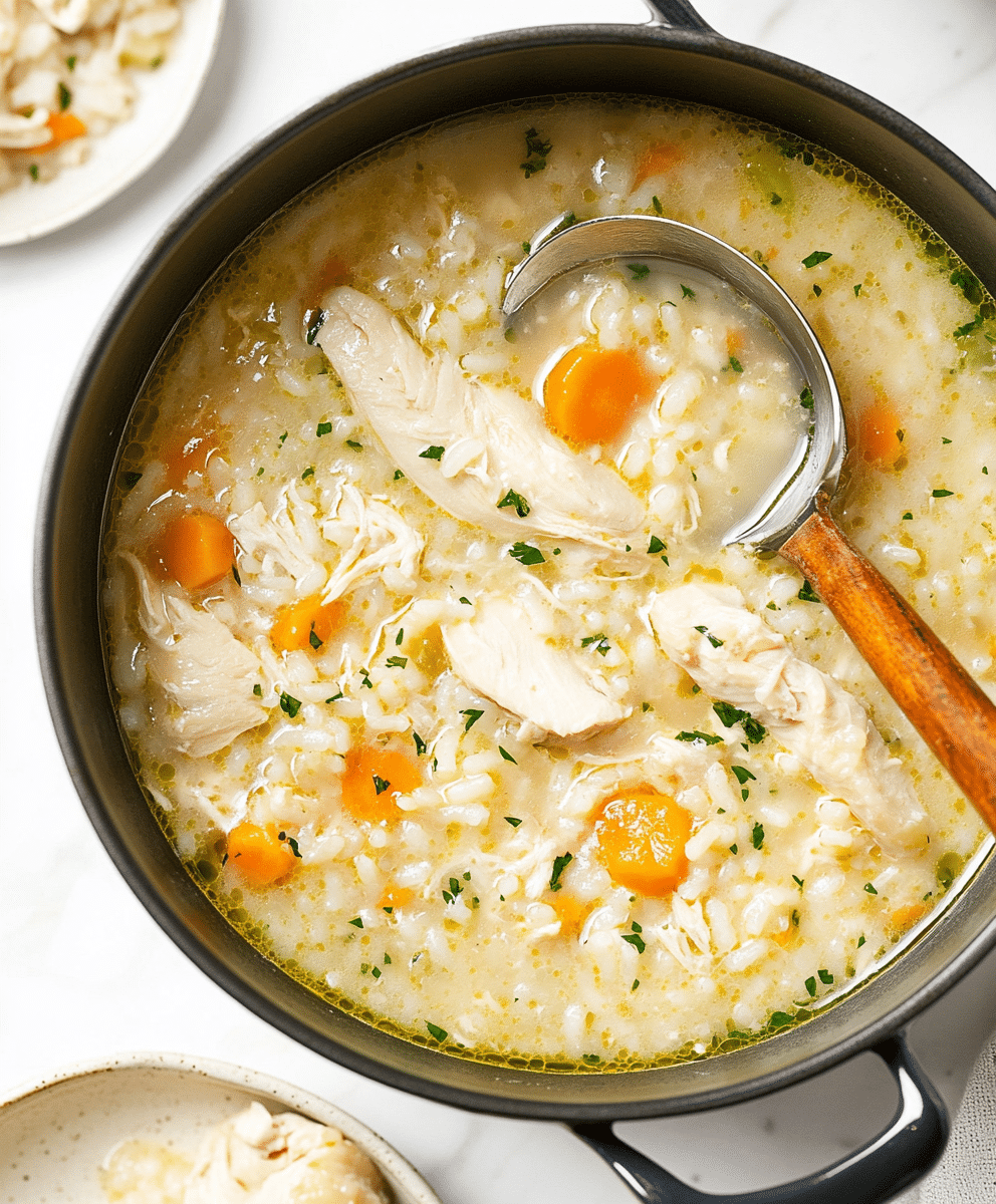 Comforting, Homemade Chicken And Rice Soup Recipe - Recipe Flash