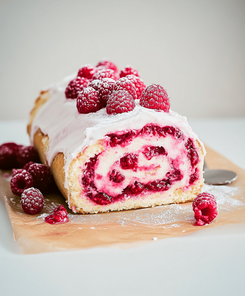 Christmas Raspberry Cake Roll Recipe - Recipe Flash