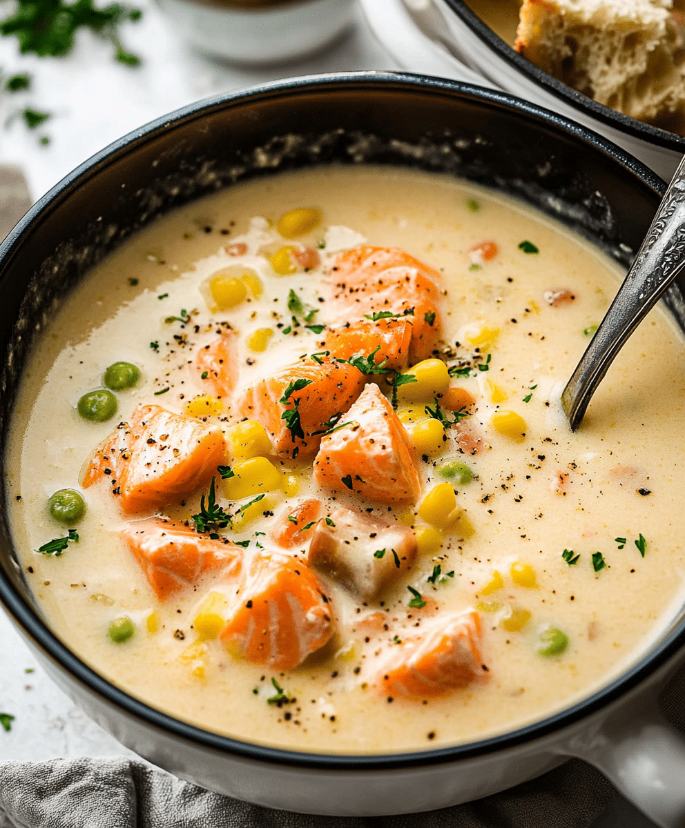 Salmon Chowder Soup Recipe - Recipe Flash