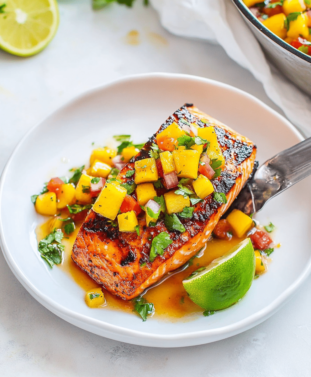 Salmon With Mango Salsa Recipe - Recipe Flash