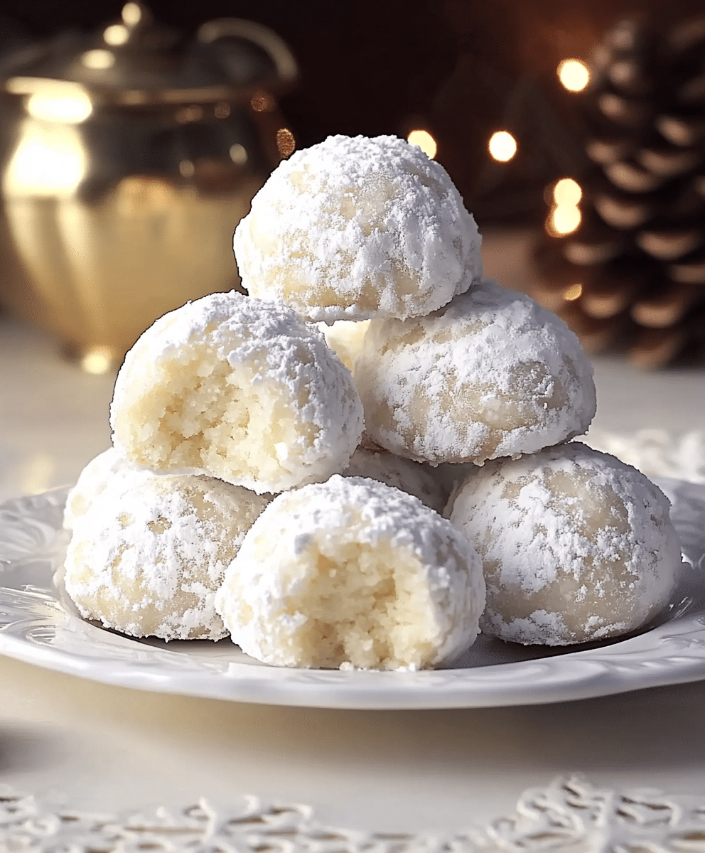Sweetened Condensed Milk Snowball Cookies Recipe - Recipe Flash