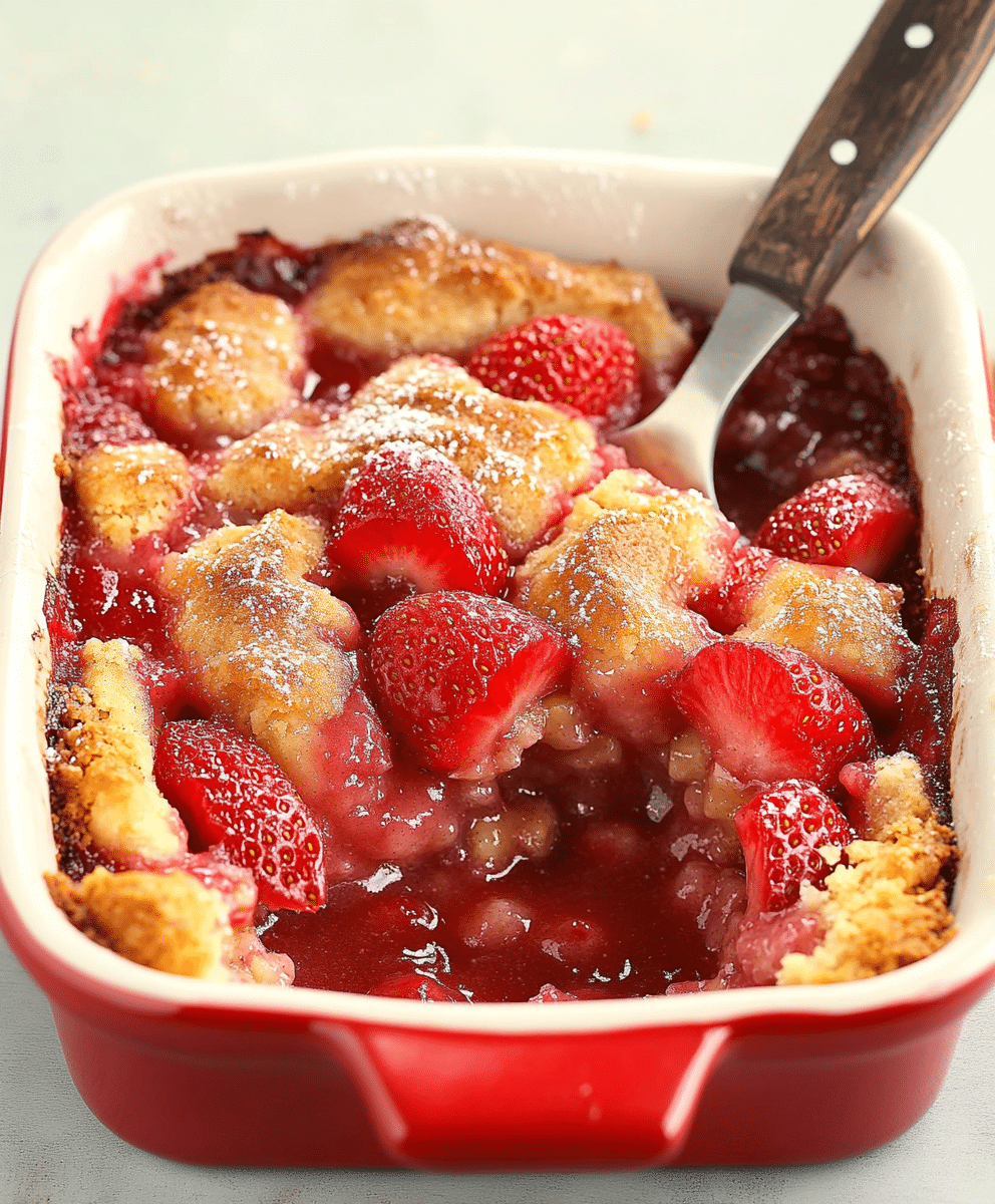 Easy Strawberry Cobbler Recipe - Recipe Flash