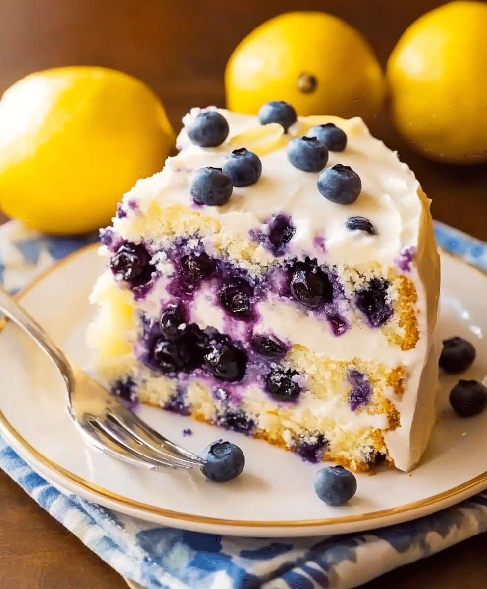 Lemon Blueberry Cake Recipe - Recipe Flash
