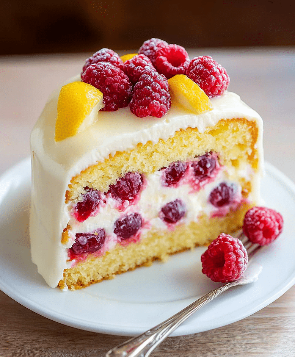 Lemon Raspberry Cake Recipe - Recipe Flash