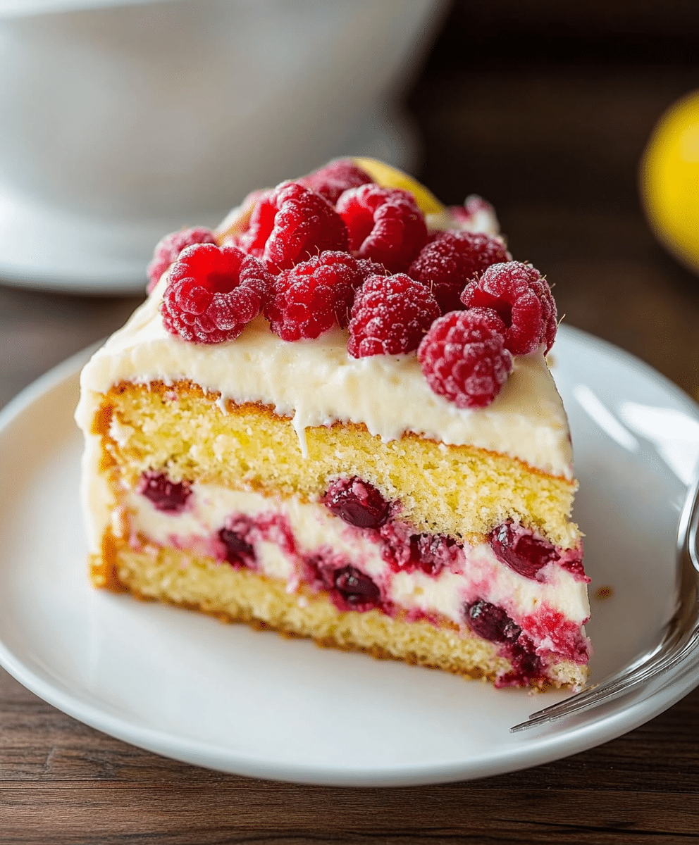 Lemon Raspberry Cake Recipe - Recipe Flash