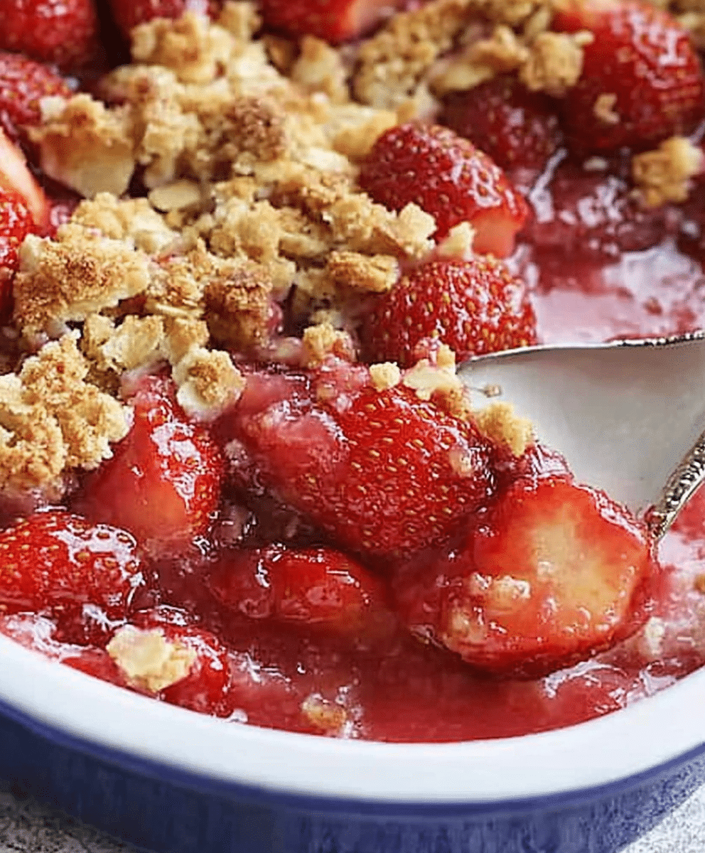Strawberry Crisp Recipe - Recipe Flash
