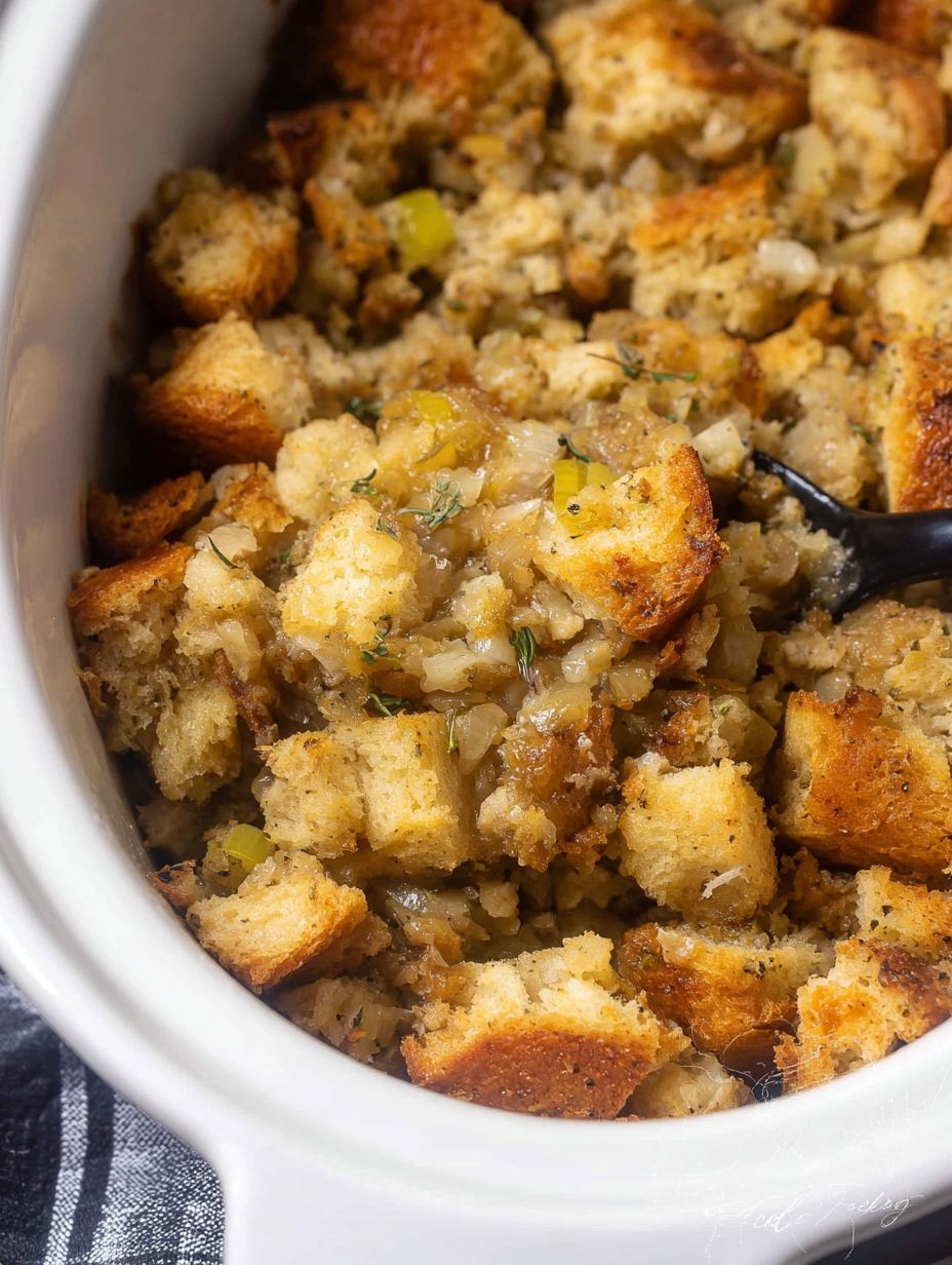 Easy Crockpot Stuffing Recipe for Thanksgiving Dinner Success - Recipe ...